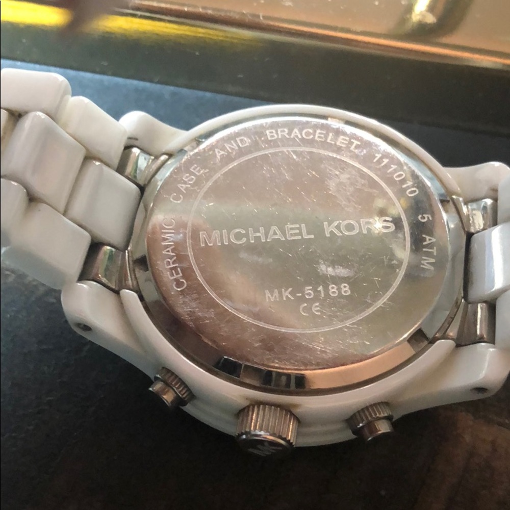 Authentic White Ceramic Michael Kors Watch - Gem